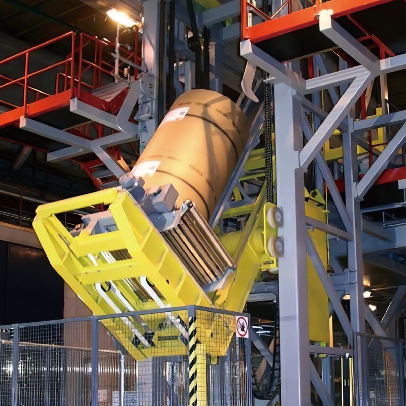 Emergency Braking System for Paper Roll Lowerator Upender - Hindon